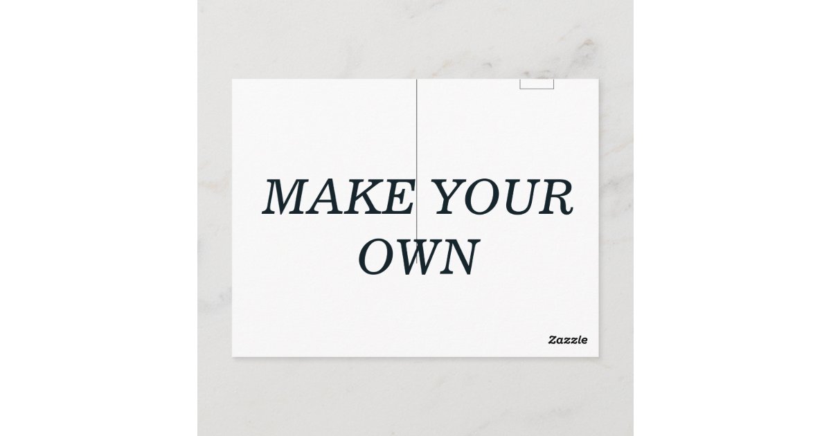 Make your own customized postcard | Zazzle