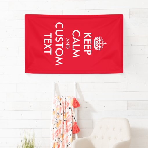 Make your own funny keep calm and carry on banner | Zazzle