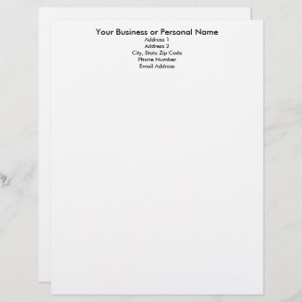 Make your own letterhead, letterhead template | Zazzle