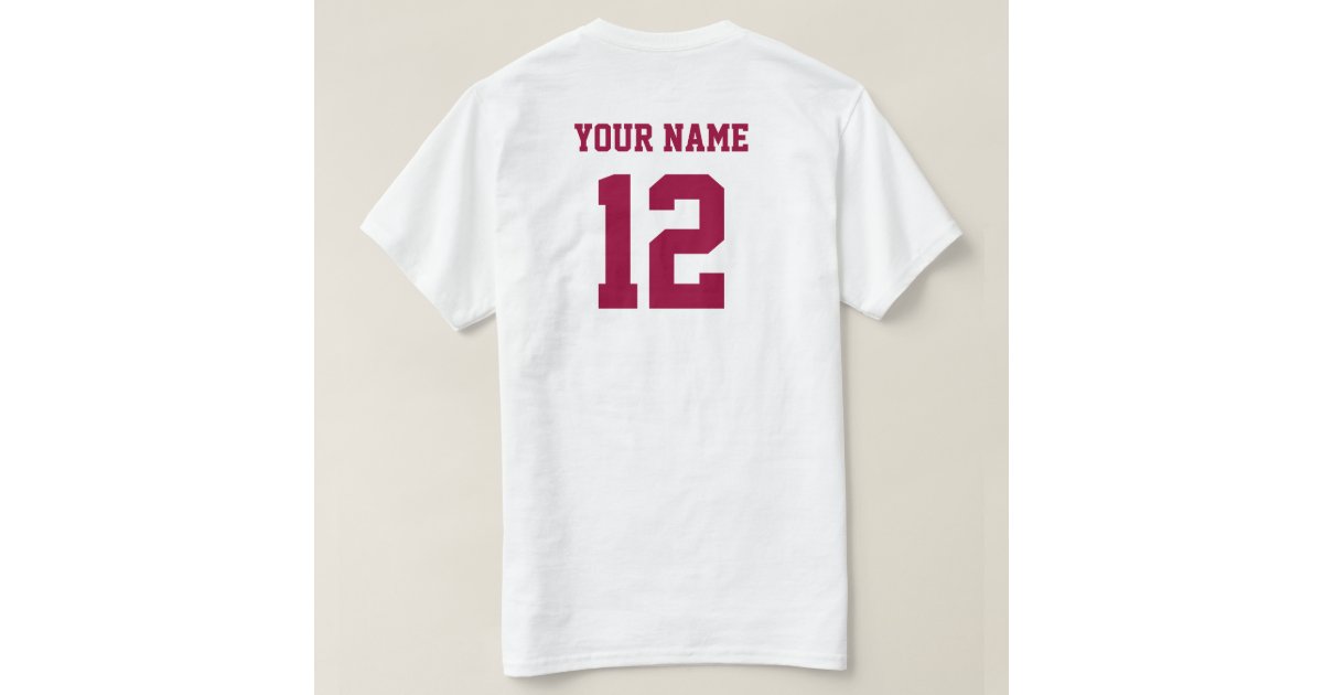 Make Your Own Numbers T-Shirt | Zazzle