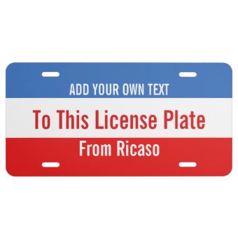 Make Your Own Personalized Custom DIY License Plate | Zazzle