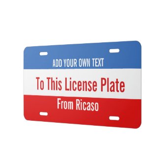 Make Your Own Personalized Custom DIY License Plate | Zazzle