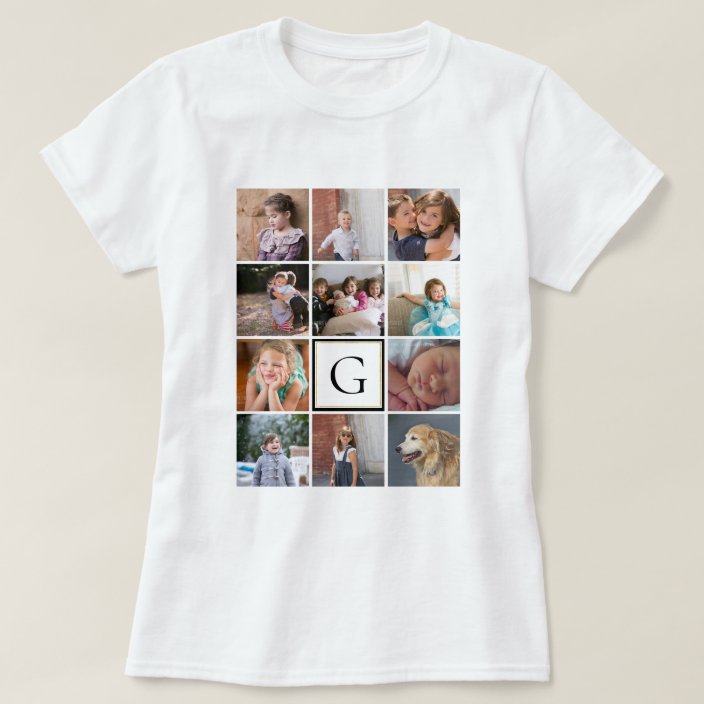 Make your own personalized photo collage template T-Shirt | Zazzle.com