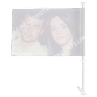 Make your own personalized template photo car flag | Zazzle