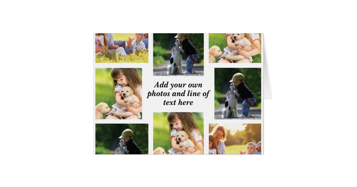 Make your own photo collage and text | Zazzle