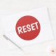 Make Your Own Reset Button Classic Round Sticker | Zazzle