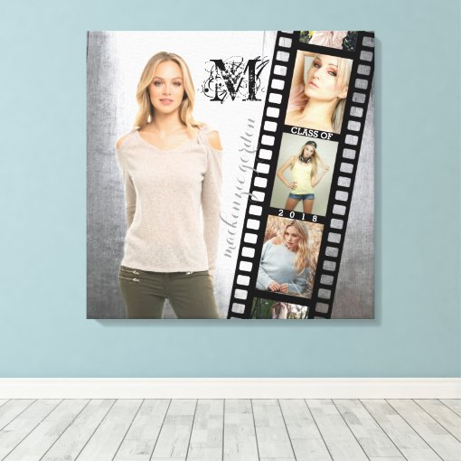 Make Your Own Senior Portrait Collage Class of 201 Canvas Print | Zazzle