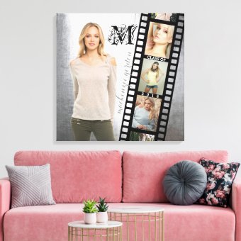 Make Your Own Senior Portrait Collage Class of 201 Canvas Print | Zazzle
