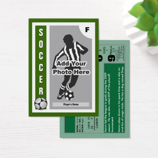 Make Your Own Soccer Card | Zazzle