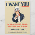 Make Your Own Uncle Sam Poster Flyer | Zazzle