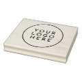 Make Your Professional Round Business Logo Large Rubber Stamp | Zazzle