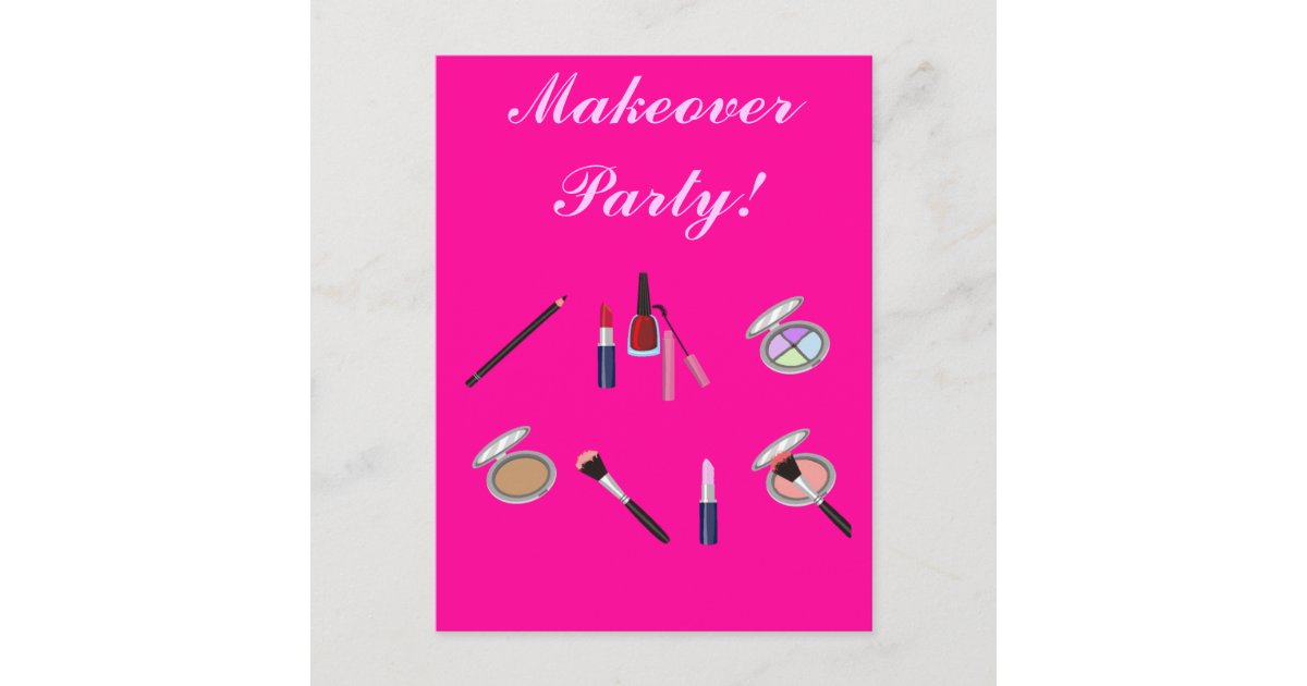 Makeover Party Invitation Card | Zazzle