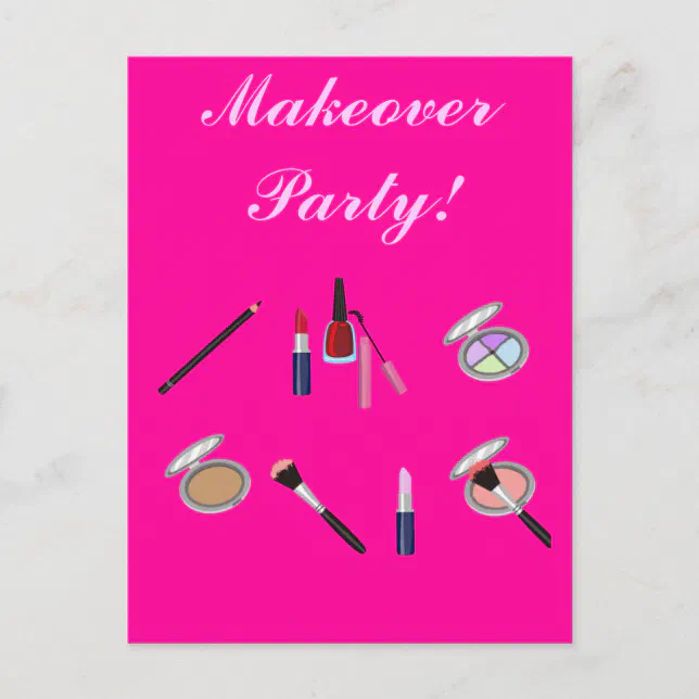 Makeover Party Invitation Card | Zazzle