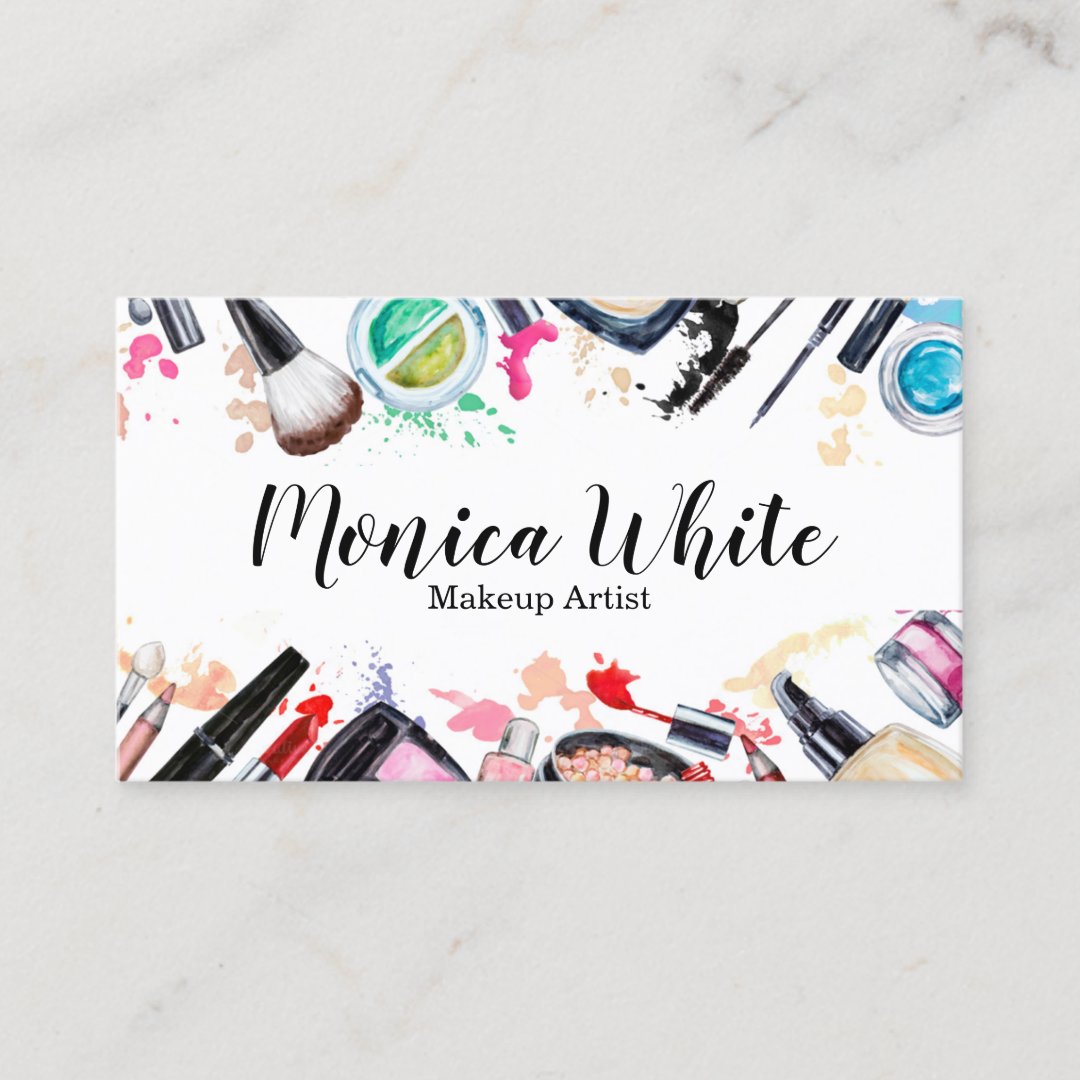 Makeup Artist Business card | Zazzle
