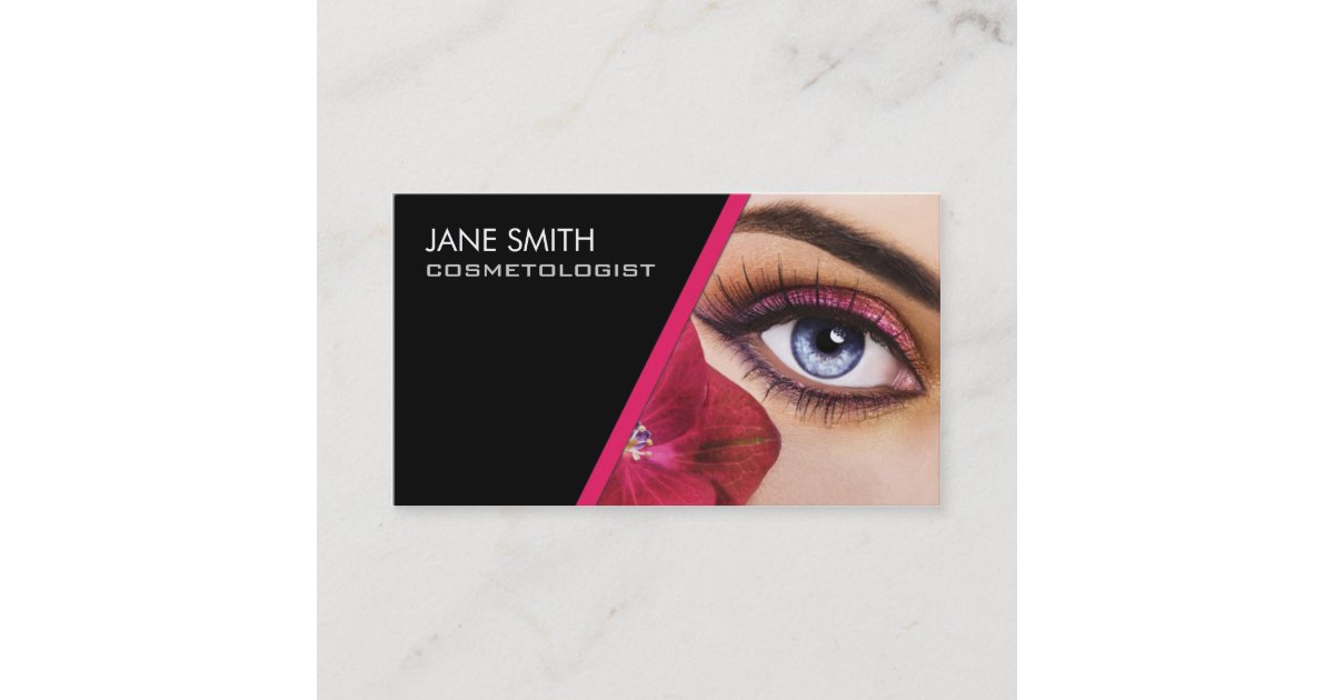 Makeup Artist Cosmetologist Cosmetology Elegant Business Card | Zazzle