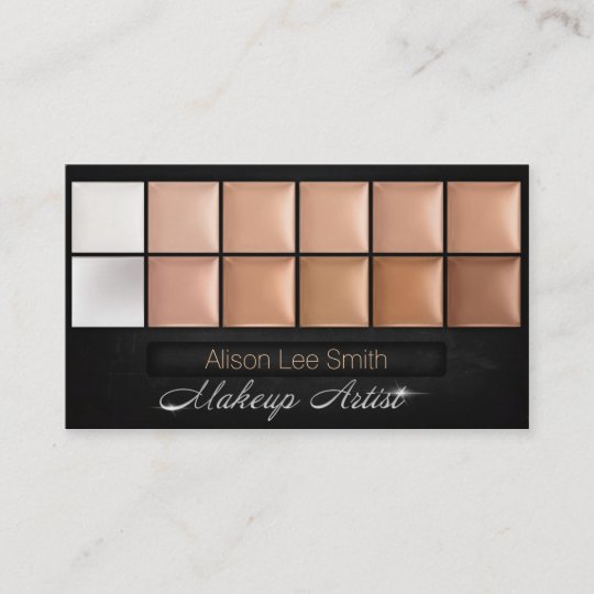 Makeup Artist/Cream Eyeshadow Palette Business Card | Zazzle.com