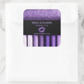 Makeup Artist Glam Violet Eyeshadow Sticker | Zazzle