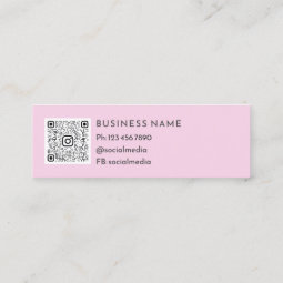 Makeup Artist Lips Nurse Cosmetic Injector Qr Code Mini Business Card ...
