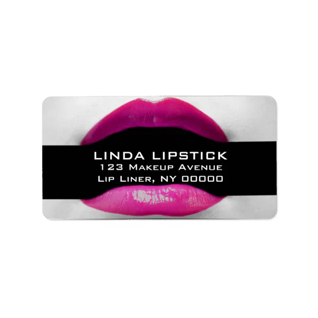 MakeUp Artist Mailing Address Labels | Zazzle