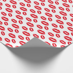 Makeup Artist Red Lipstick Lips Beauty Salon Wrapping Paper | Zazzle