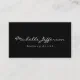 Makeup Artist Script Black Color Business Card | Zazzle