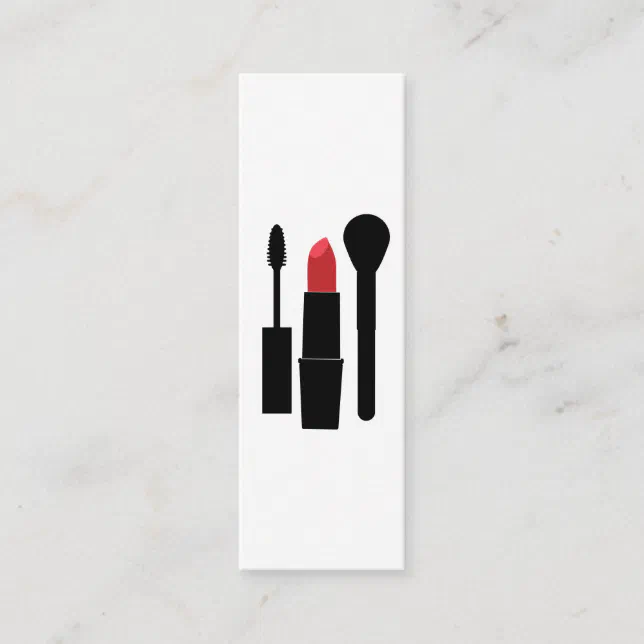 Makeup Beauty Mini Business Card | Zazzle