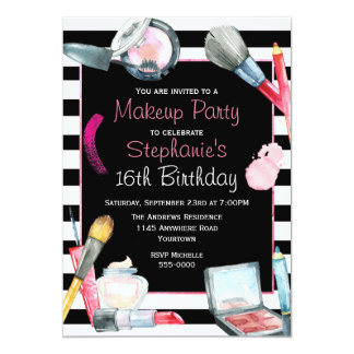 Makeup Party Invitations & Announcements | Zazzle