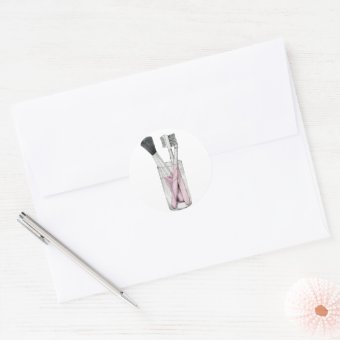 Makeup Brushes Sticker | Zazzle