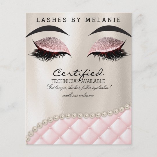 Makeup Eye Lash Brow Beauty Flyer | Zazzle.com