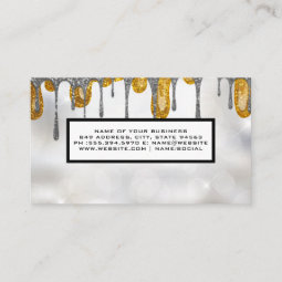 Makeup Glitter Drip | Makeup Artist Business Card | Zazzle