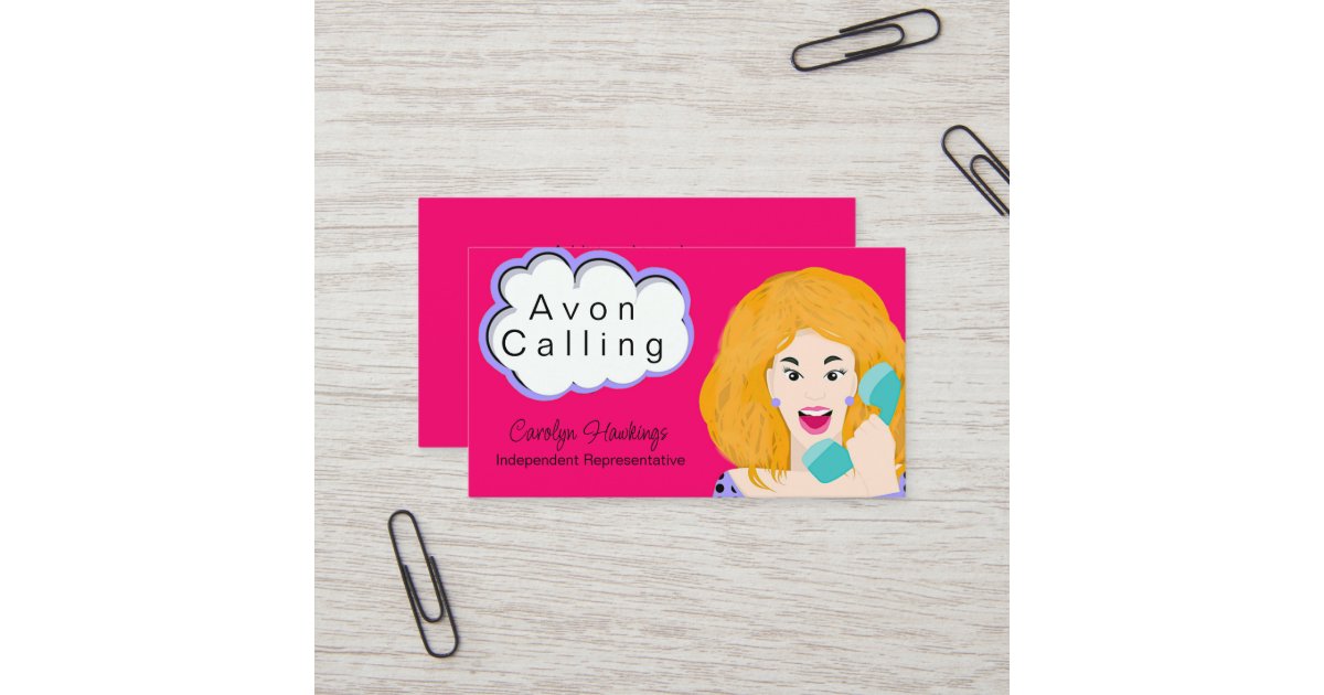 Makeup Independent Rep Avon Business Card | Zazzle