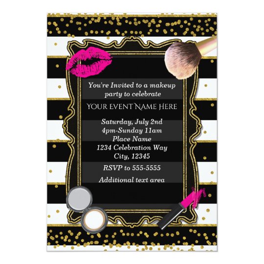 Makeup Theme Invitation