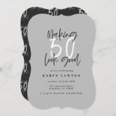 Making 50 look good birthday invitation | Zazzle