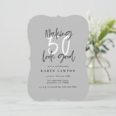 Making 50 look good birthday invitation | Zazzle