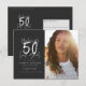 Making 50 look good photo birthday invitation postcard | Zazzle