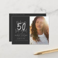 Making 50 look good photo birthday invitation postcard | Zazzle