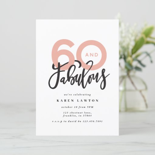 Making 60 look good modern typography birthday | Zazzle