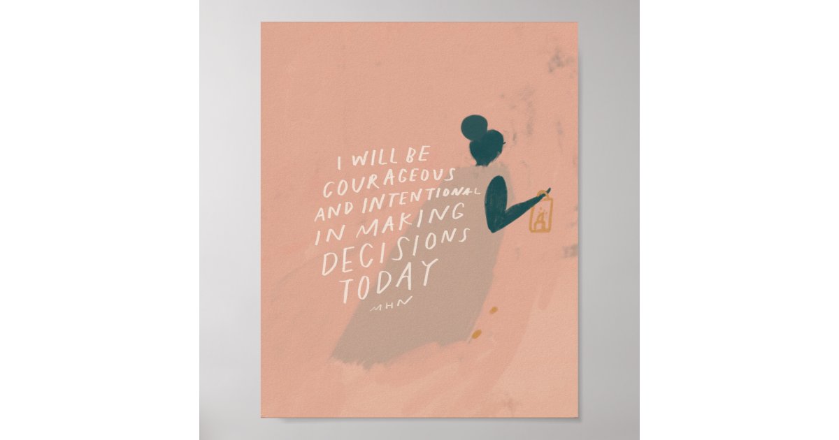 Making Decisions - Inspirational Office Quote Poster | Zazzle