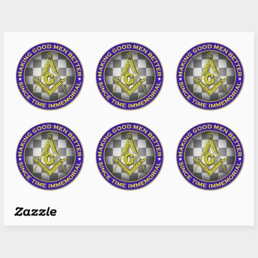 Making Good Men Better Masonic Sticker | Zazzle