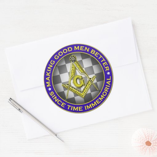 Making Good Men Better Masonic Sticker | Zazzle