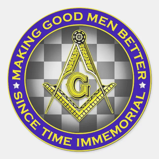 Making Good Men Better Masonic Sticker | Zazzle