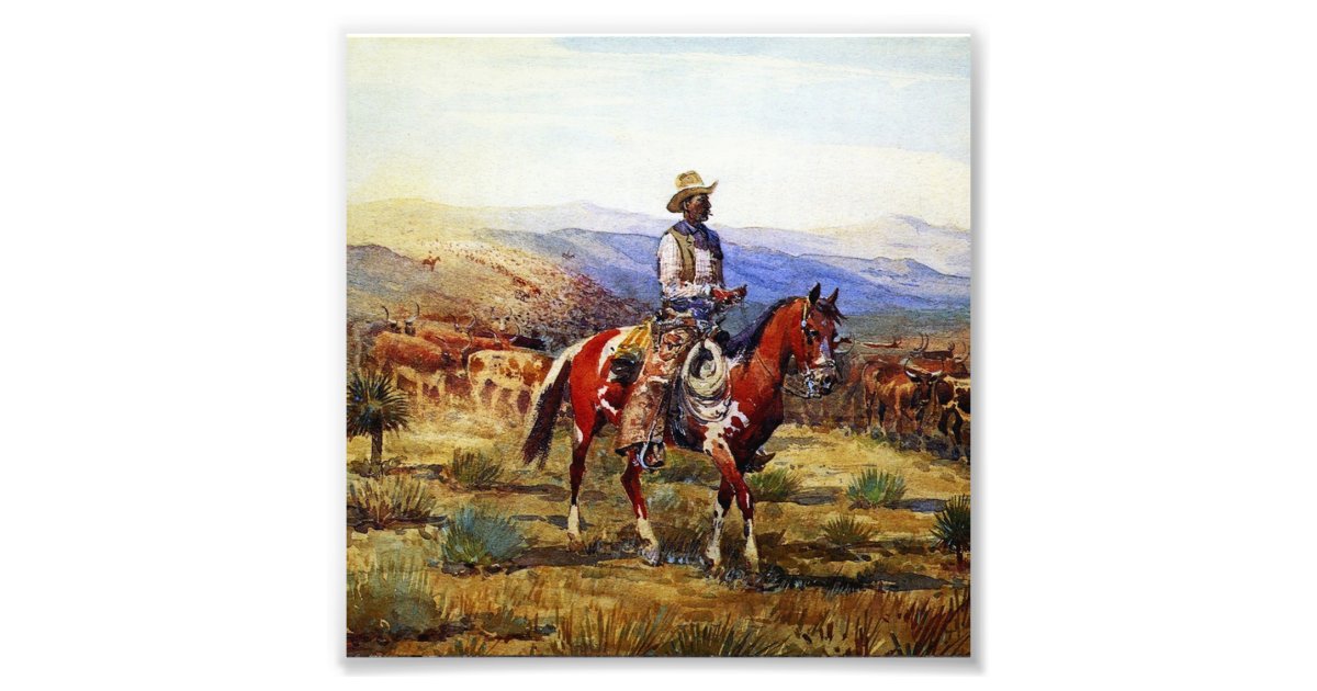 “Making Good Time” Western Art by Ed Borein Photo Print | Zazzle