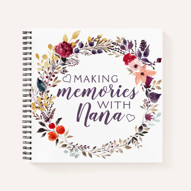 Making Memories with Nana Keepsake Memory Book | Zazzle