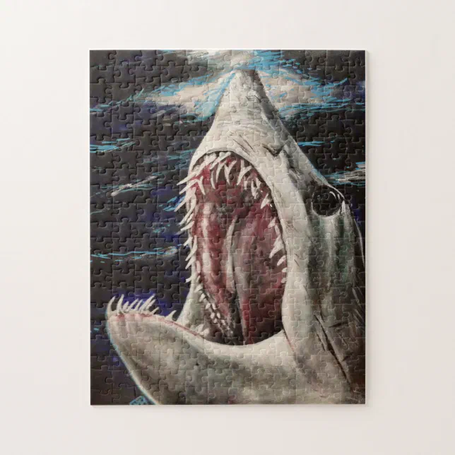 Mako Shark Painting Puzzle | Zazzle