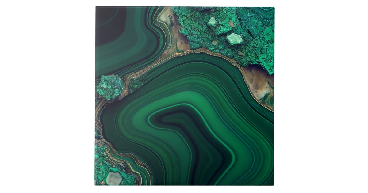 Malachite Tile | Zazzle
