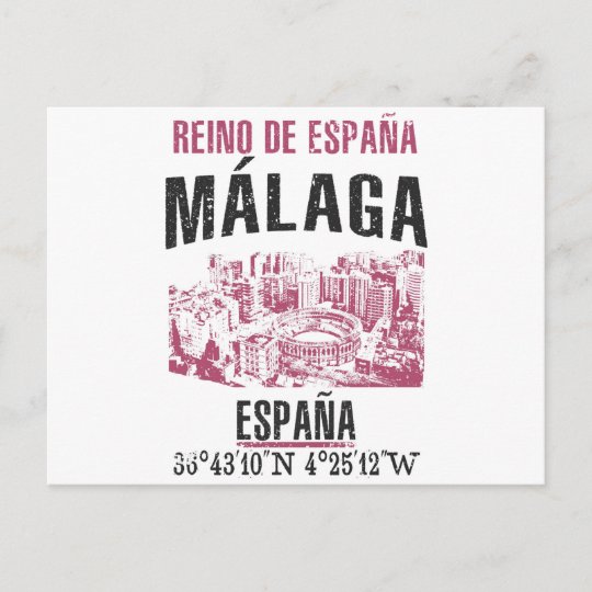 Malaga Postcard | Zazzle.com