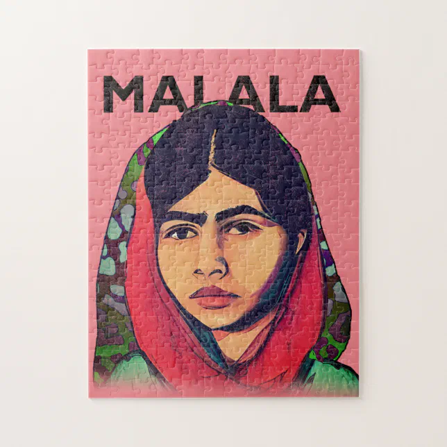 Malala Yousafzai, Inspirational Feminist Art Jigsaw Puzzle | Zazzle
