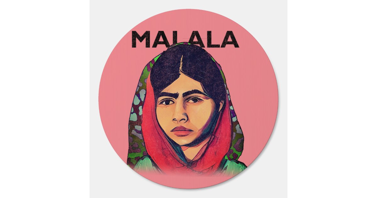 Malala Yousafzai, Inspirational Feminist Art Sign | Zazzle