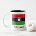 Malawi Flag with Name in Chewa Two-Tone Coffee Mug | Zazzle