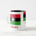 Malawi Flag with Name in Chewa Two-Tone Coffee Mug | Zazzle